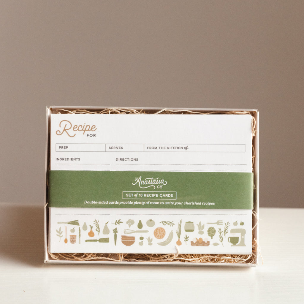 Recipe Card Box Set – The Anastasia Co.