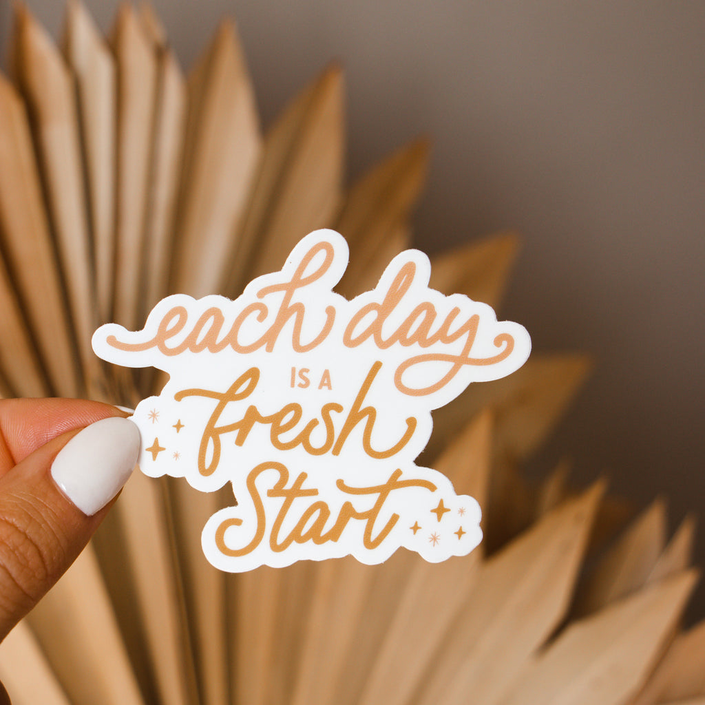 Each Day is a Fresh Start Sticker – The Anastasia Co.