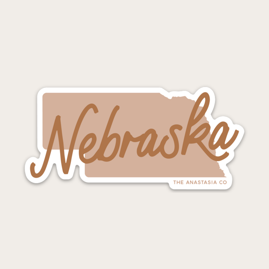 Nebraska Sticker – The Anastasia Co.