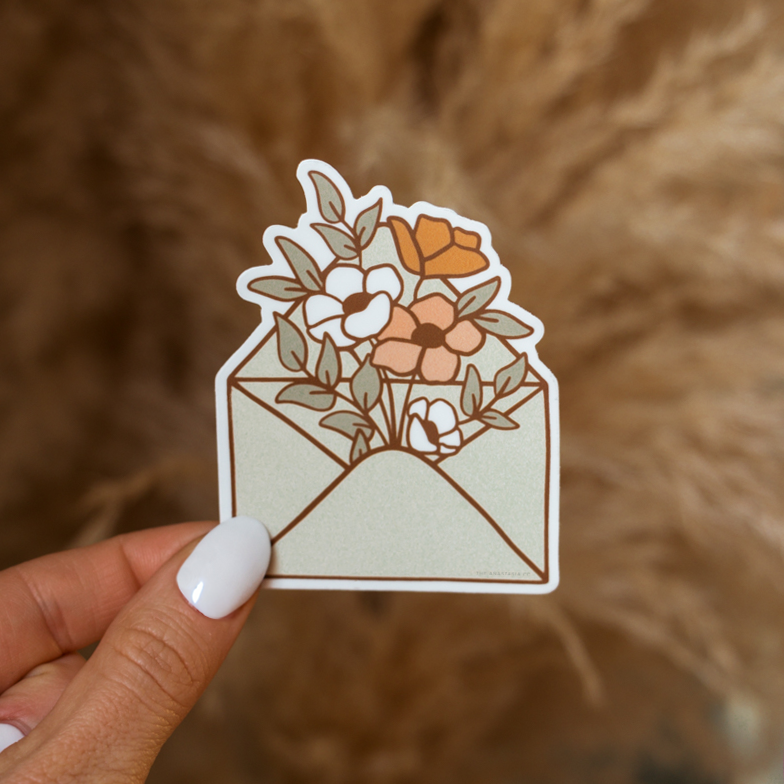 Flower Envelope Sticker – The Anastasia Co.
