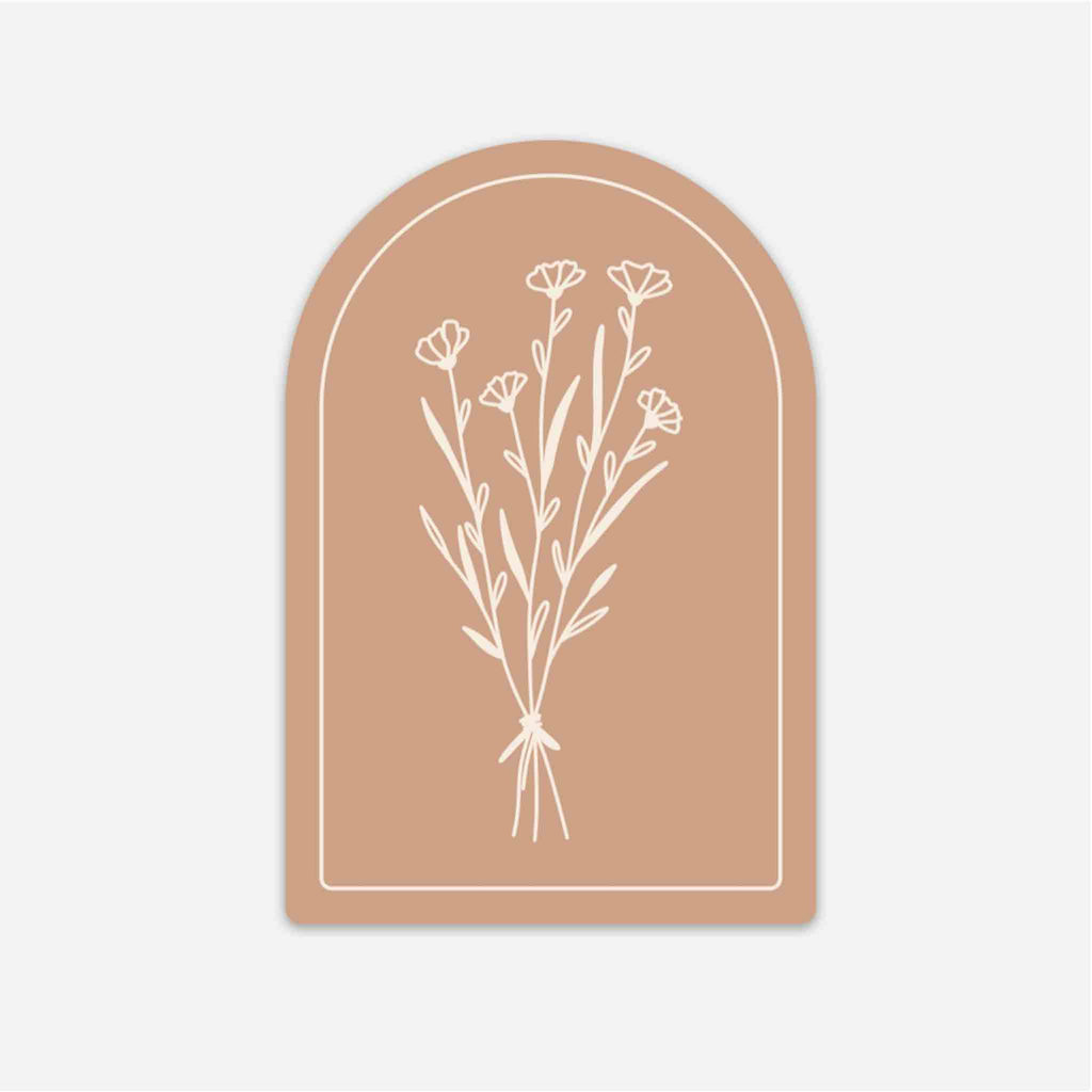 Floral Arch Sticker - Peach – The Anastasia Co.